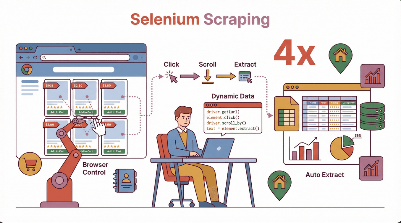 Come diventare esperti di Web Scraping con Selenium: guida passo dopo passo